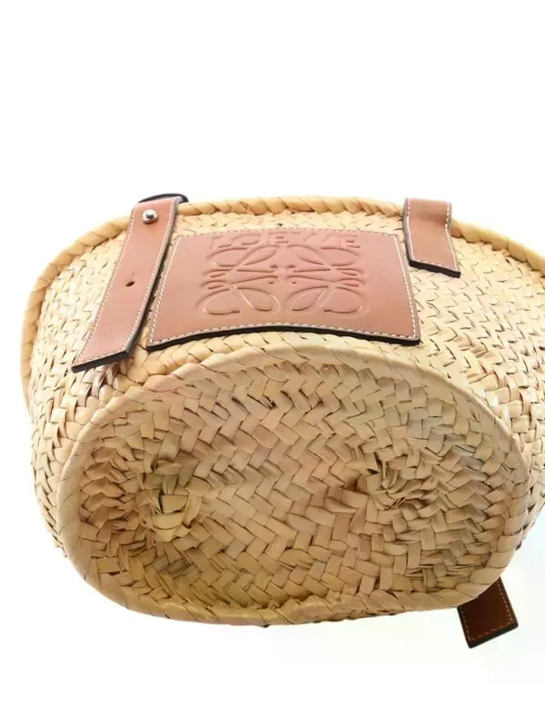 Loewe 2017-2018 Small Raffia Anagram Basket Tote Bag