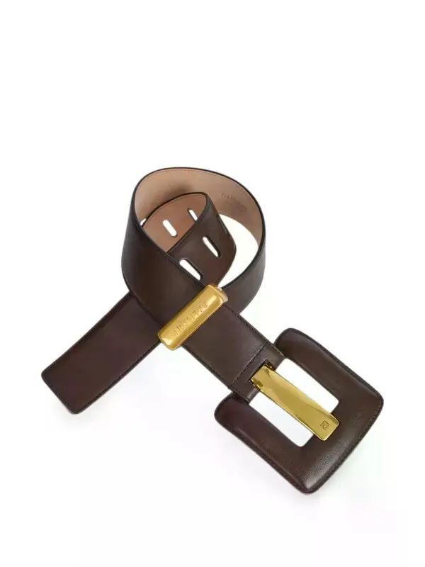Balmain Anthem Smooth-leather Belt
