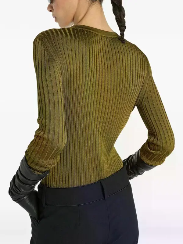 Balmain Buttoned Ribbed Knit Cardigan
