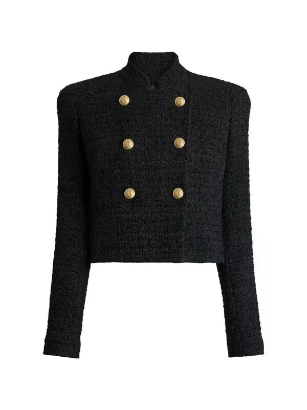 Balmain Tweed Officer Jacket