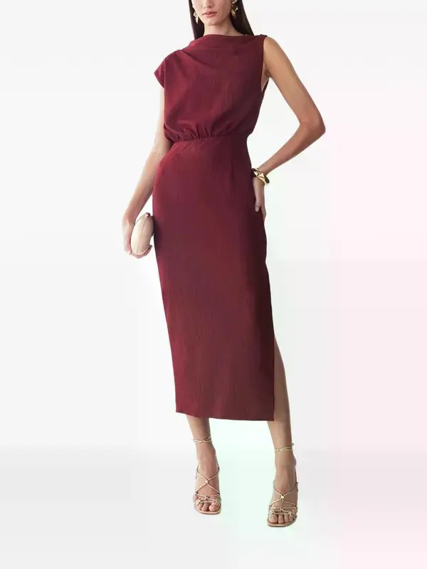 BWLDR Alias Sleeveless Midi Dress - Red