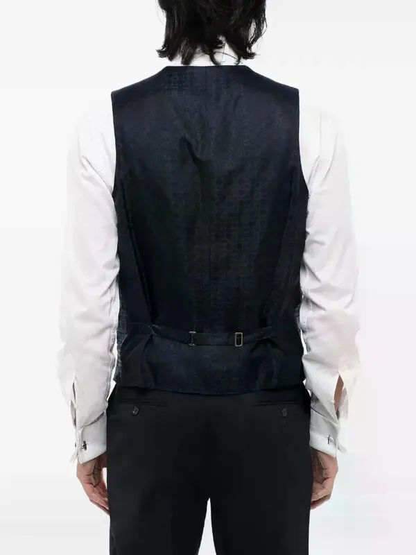Corneliani Double-breasted Waistcoat - Blue