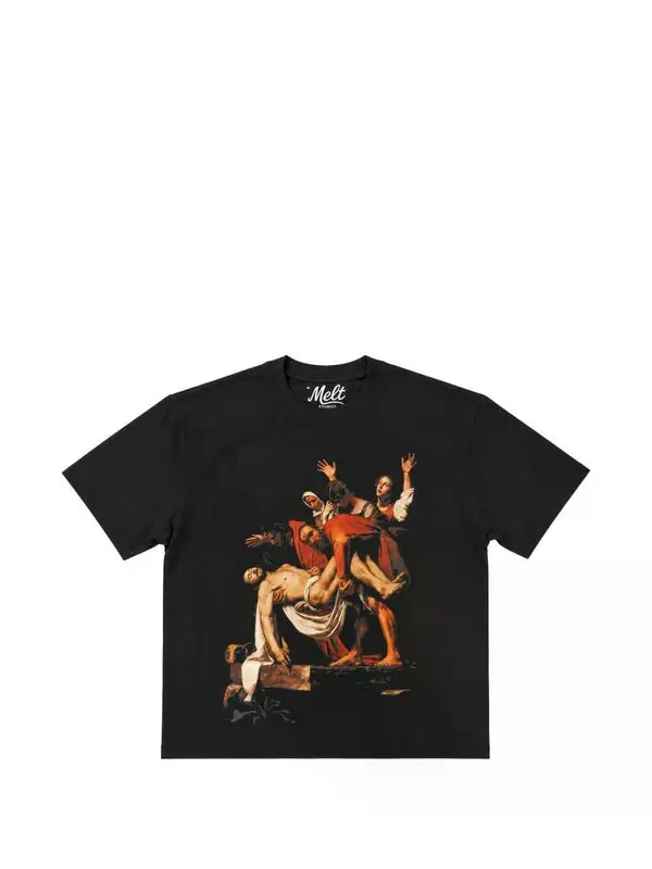 MELT Graphic-print T-shirt - Black