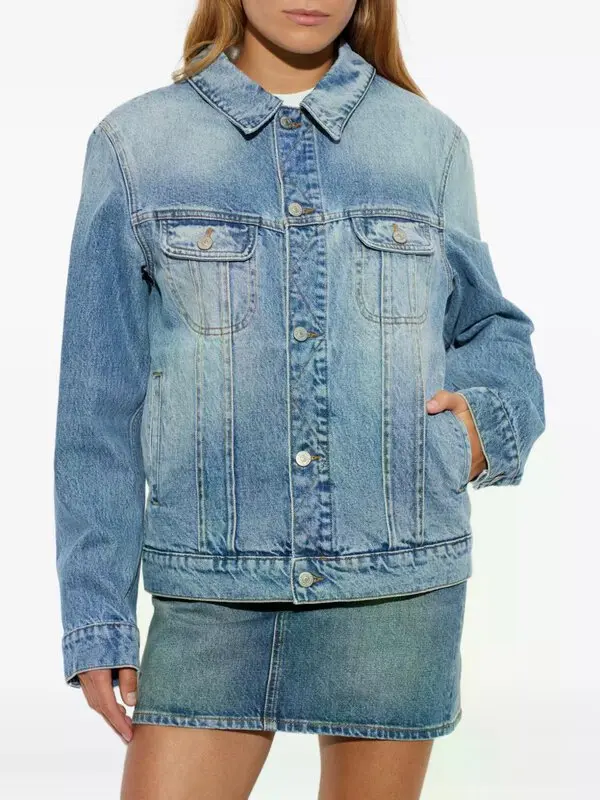 MAISON MARGIELA Faded-effect Panelled Denim Jacket