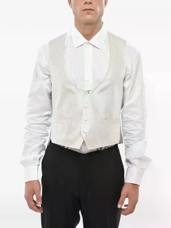 Corneliani Embroidered Waistcoat - Grey