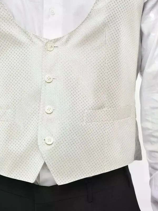 Corneliani Embroidered Silk Waistcoat