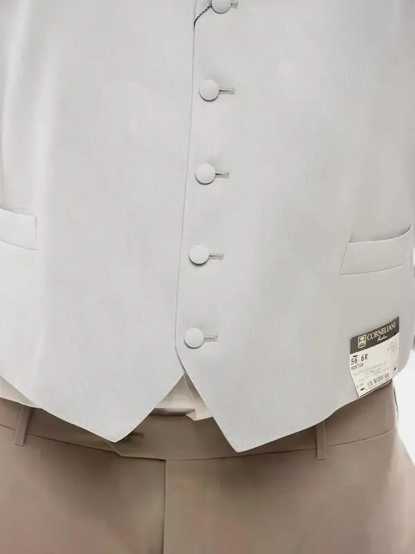 Corneliani Jetted-pockets Wool Waistcoat