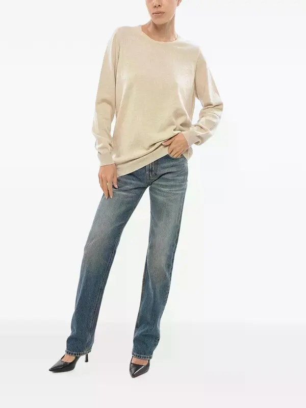 Malo Crew-neck Long-sleeve Sweater - Neutrals