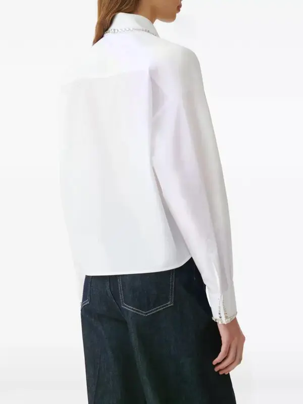 Fabiana Filippi Monili-embellished Cropped Shirt