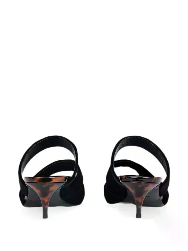 Balmain Velvet Tortoiseshell-effect Mules