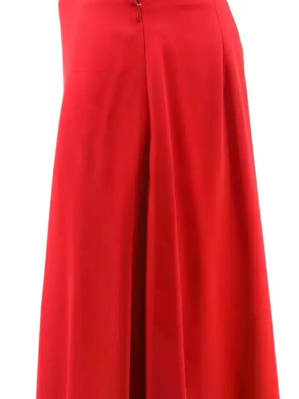 Valentino Garavani High Waist Front Slit Midi Skirt
