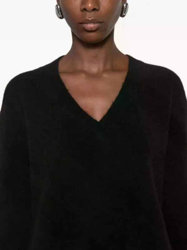Rick Owens V-neck Long-sleeve Sweater