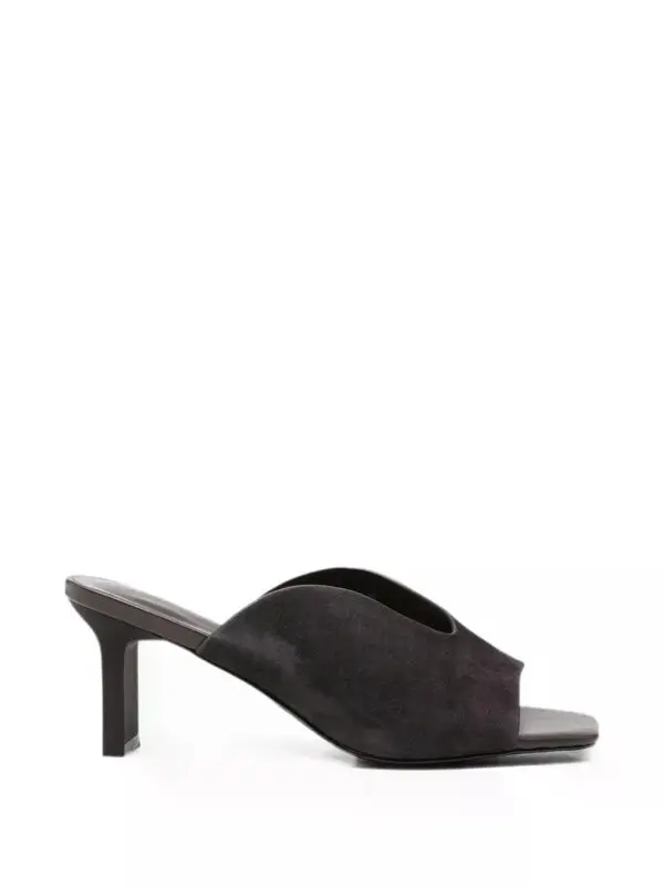 SERGIO MORETTI FIRENZE Suede Square-toe Sandals