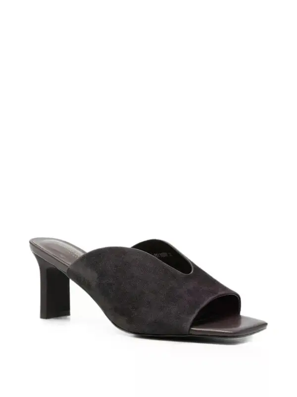 SERGIO MORETTI FIRENZE Suede Square-toe Sandals