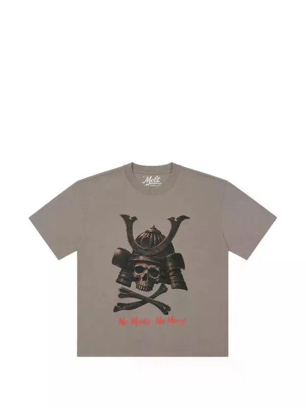 MELT Graphic-print Crew-neck T-shirt - Grey