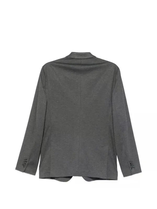 Karl Lagerfeld Melange-effect Single-breasted Blazer - Grey