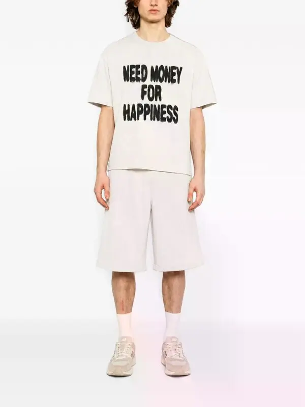 MELT Slogan-print Cotton T-shirt
