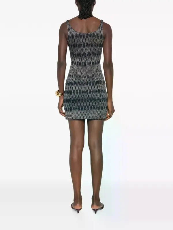 Missoni Geometric-pattern Scoop-neck Mini Dress