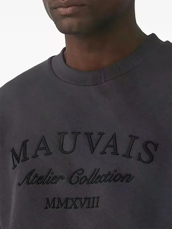 MAUVAIS Logo-embroidered Sweatshirt