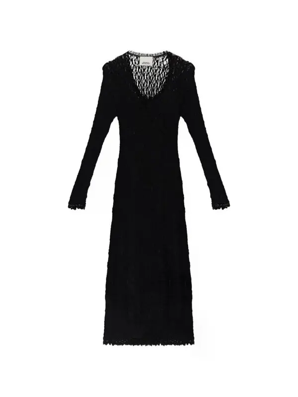 Isabel Marant Étoile Belsane Lace-knit Midi Dress - Black