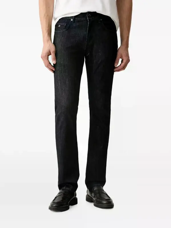 Karl Lagerfeld Logo-patch Slim-fit Jeans - Blue