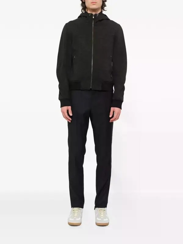 WOOYOUNGMI Hooded Zip-up Track Jacket