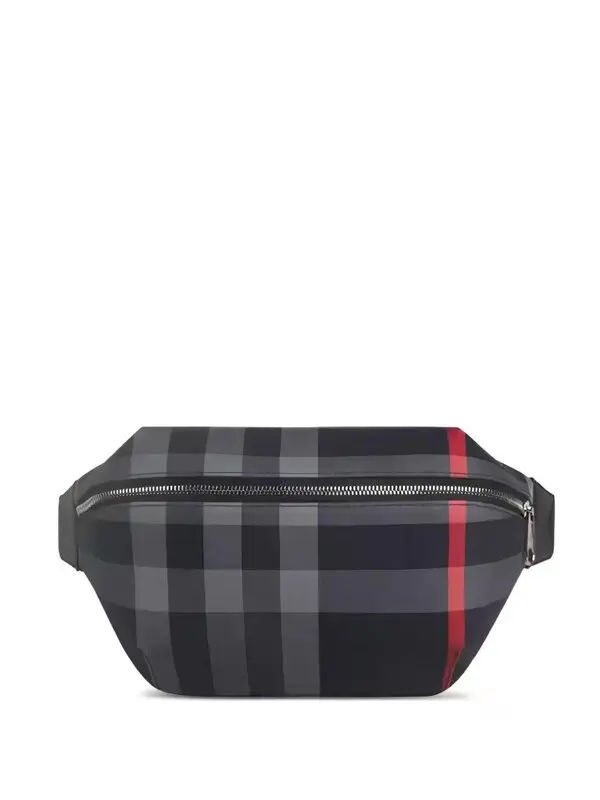 Burberry Check-pattern Belt Bag - Black
