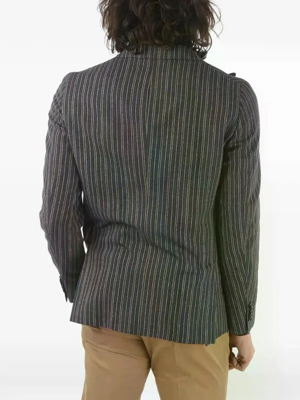 Corneliani Striped Blazer - Blue