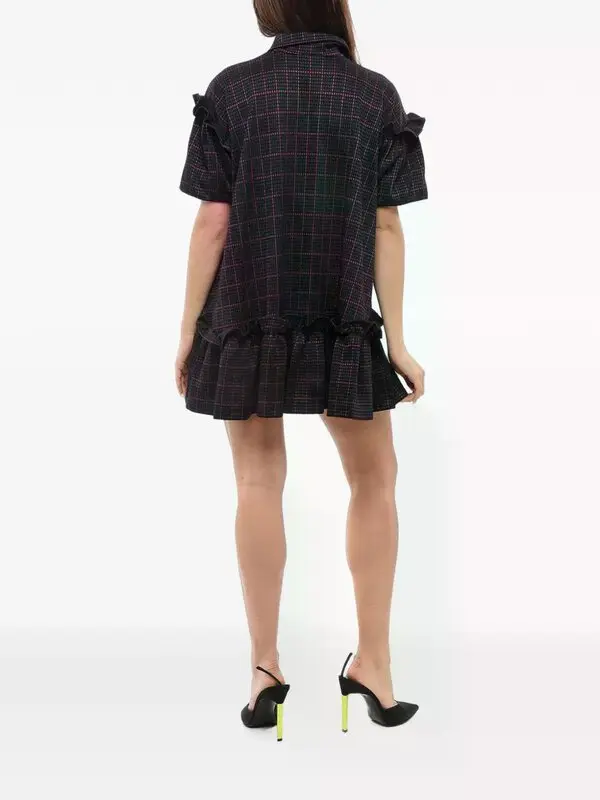 Viktor & Rolf Checked Ruffled Dress