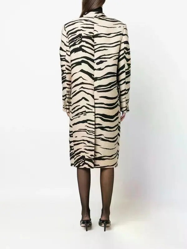 Stella McCartney Tiger-print Double-breasted Coat