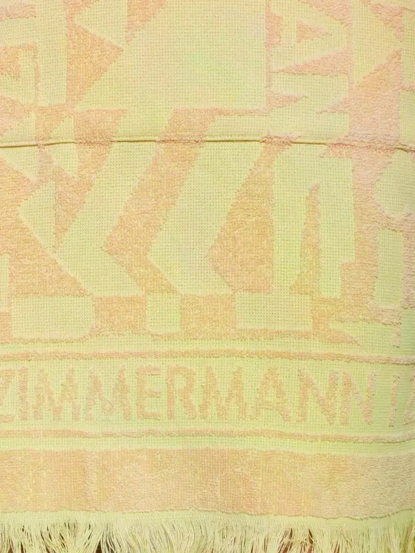 Zimmermann Solstice Logo-jacquard Beach Mini Dress