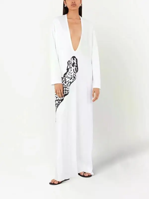 FERRAGAMO Graphic-print Long Dress