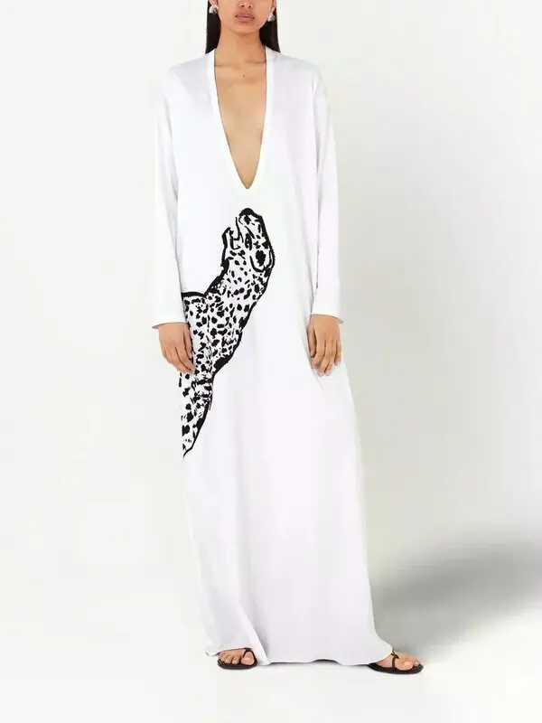 FERRAGAMO Graphic-print Long Dress