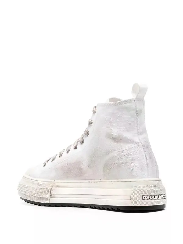 Dsquared2 Logo-print High-top Sneakers - White