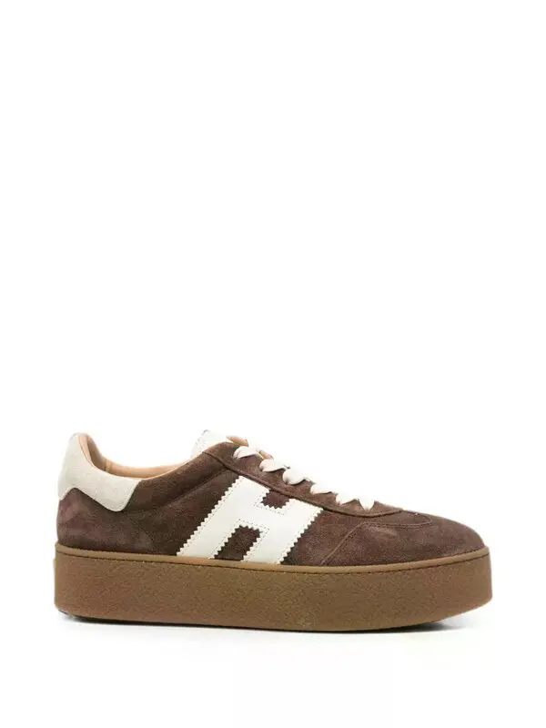 Hogan H698 Logo-patch Sneakers - Brown