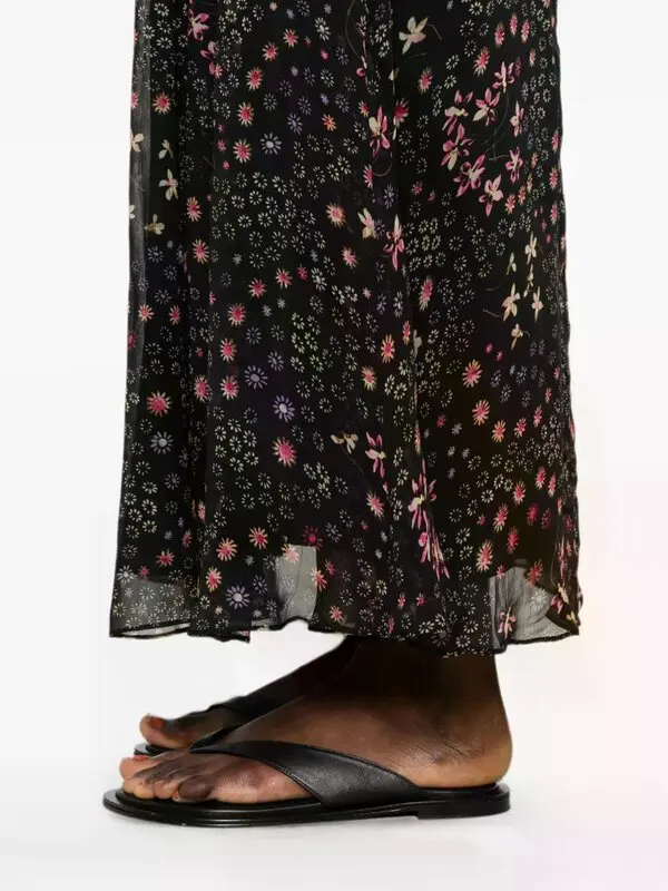 MARANT ETOILE Floral-print Silk Maxi Skirt