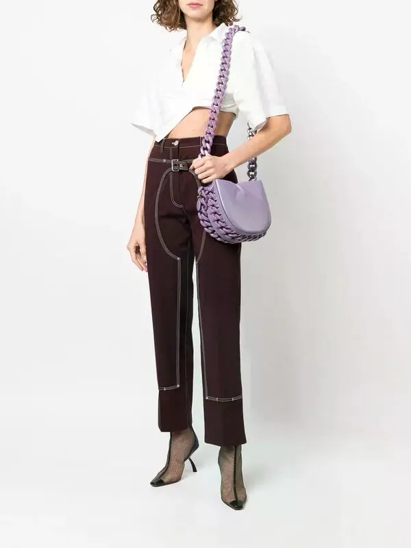 Stella McCartney Contrast Stitch Straight Leg Trousers