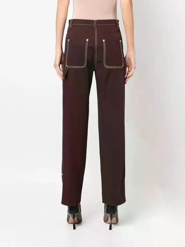 Stella McCartney Contrast Stitch Straight Leg Trousers