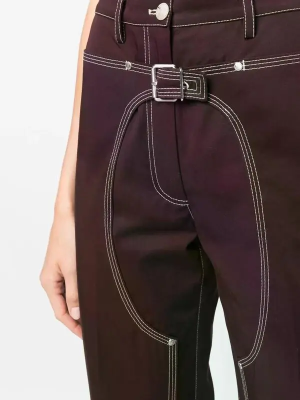 Stella McCartney Contrast Stitch Straight Leg Trousers