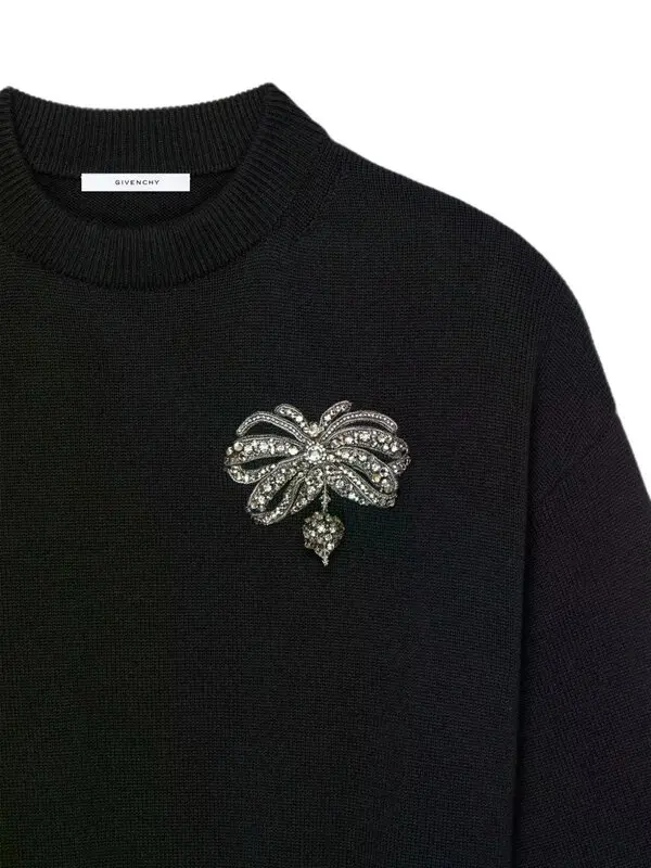 Givenchy Crystal-embellished Bow-detail Sweatshirt