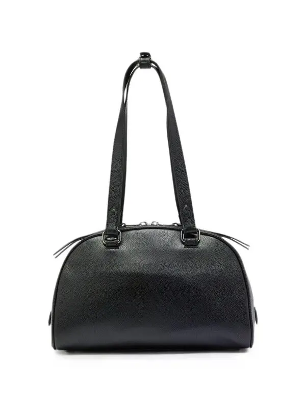 DIESEL® 1dr Dome Leather Boston Bag With Embossed Logo