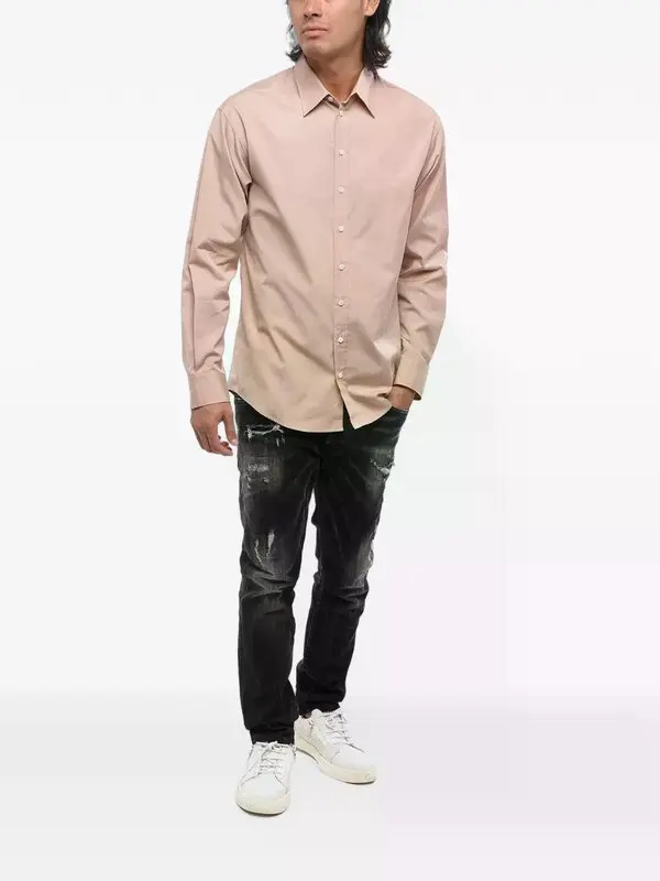 Dsquared2 Logo-print Poplin Shirt - Neutrals