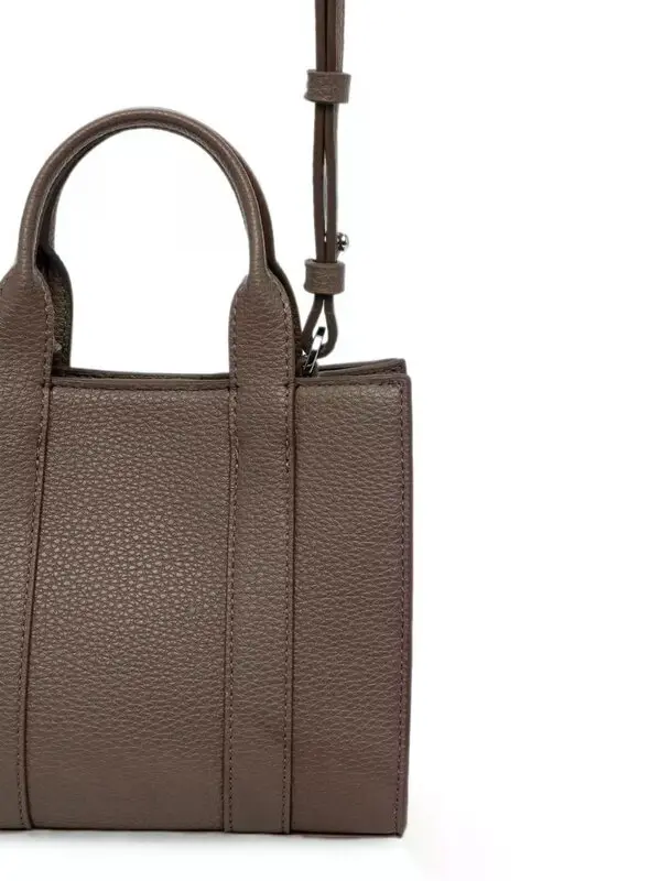 Karl Lagerfeld Logo-embroidered Pebbled Tote Bag