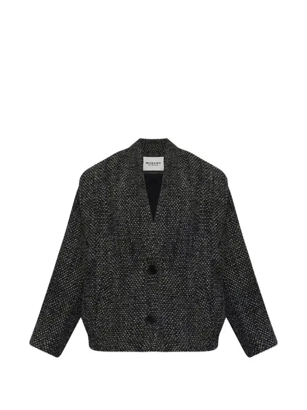 MARANT ETOILE Drogo Bouclé-knit Jacket - Grey