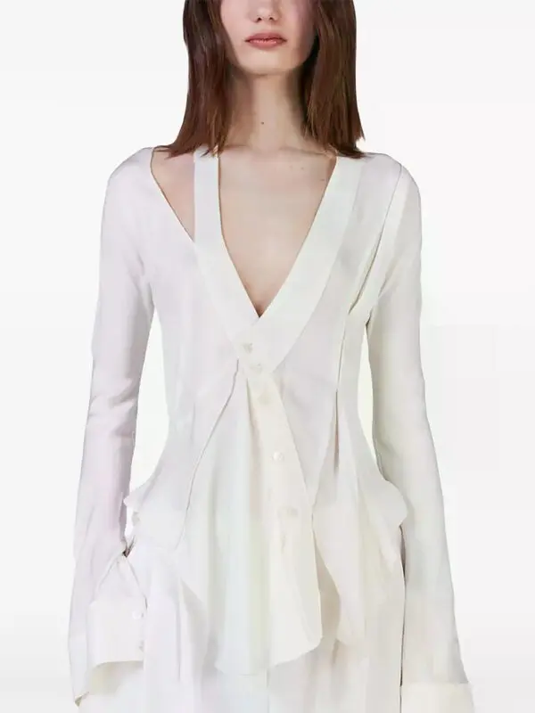Stella McCartney Ruffled Asymmetric Shirt