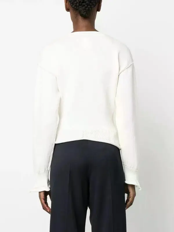 Stella McCartney Crochet Detail Crew Neck Jumper