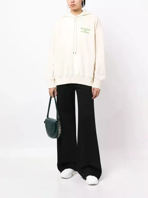 Stella McCartney Slogan-print Drawstring Cotton Hoodie