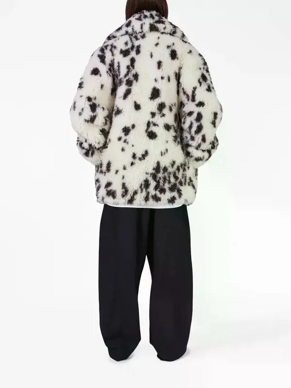 Stella McCartney Animal Print Faux Fur Coat