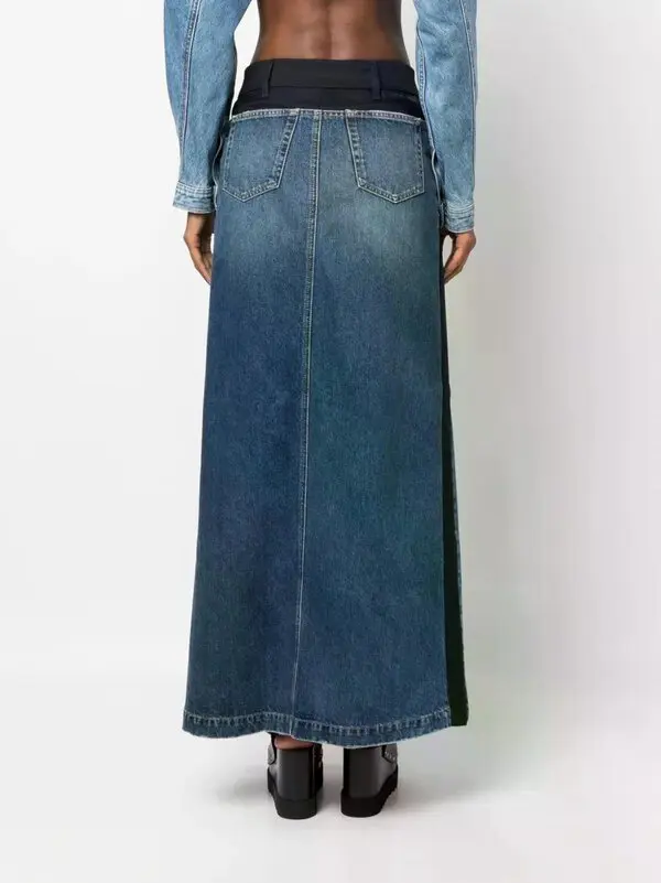 Stella McCartney Panelled Denim Maxi Skirt