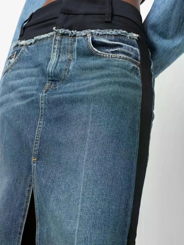 Stella McCartney Panelled Denim Maxi Skirt